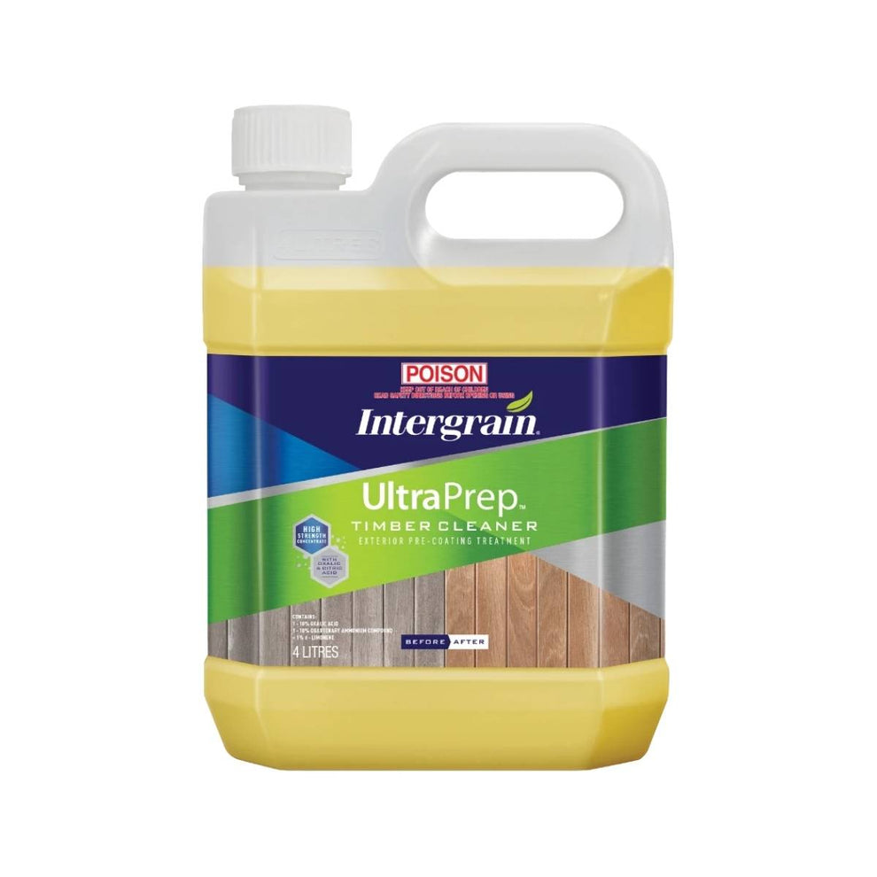 Intergrain Ultraprep : Timber Cleaner 4L – Ironbark Timber