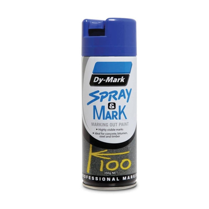 Marking Spray Fluro : Blue 350G Can – Ironbark Timber